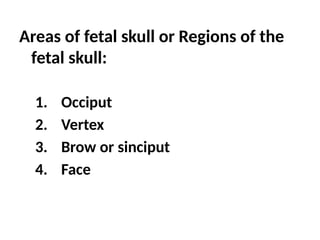 FETAL SKULL INCLUDING BONES AND DIAMETERS | PPTX