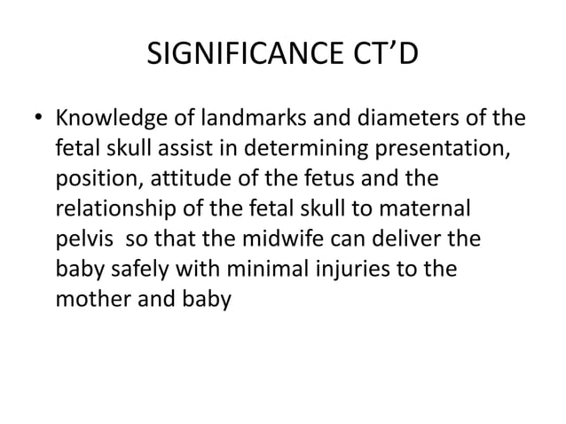 FETAL_SKULL .Its Anatomy and physiology. | PPT