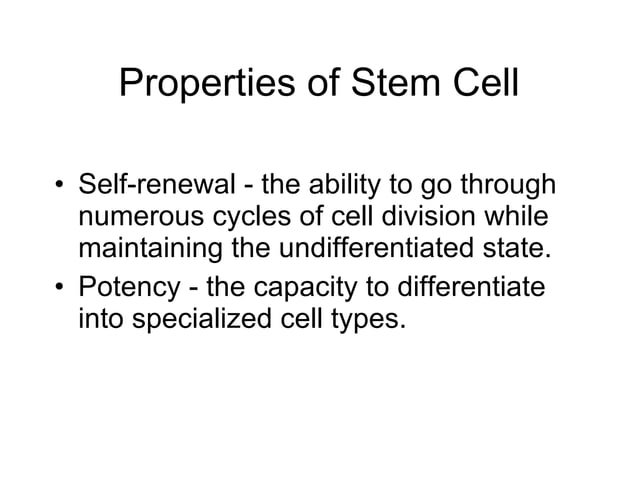 Fetal stem cells | PPT | Biological Sciences | Science