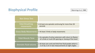 approach to evidence based antenatal Fetal survelliance | PPT