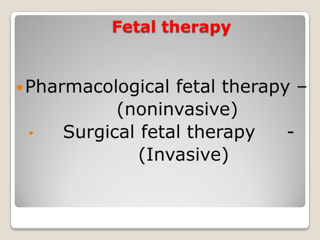 Fetal therapy | PDF