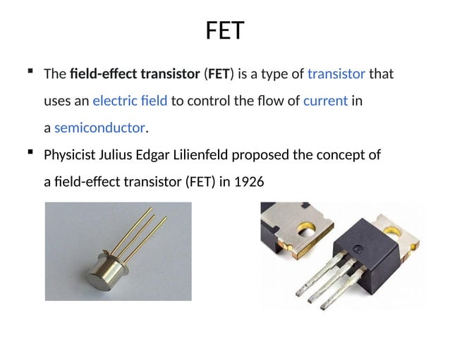 FET and MOSFET.pptx by taimoor khan awkum | PPT