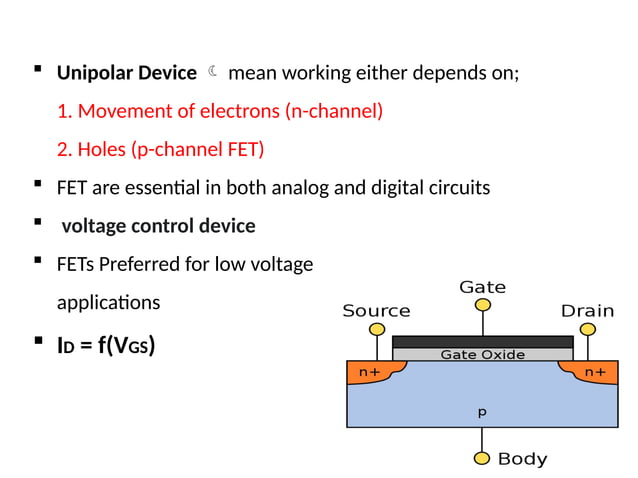 FET and MOSFET.pptx by taimoor khan awkum | PPT