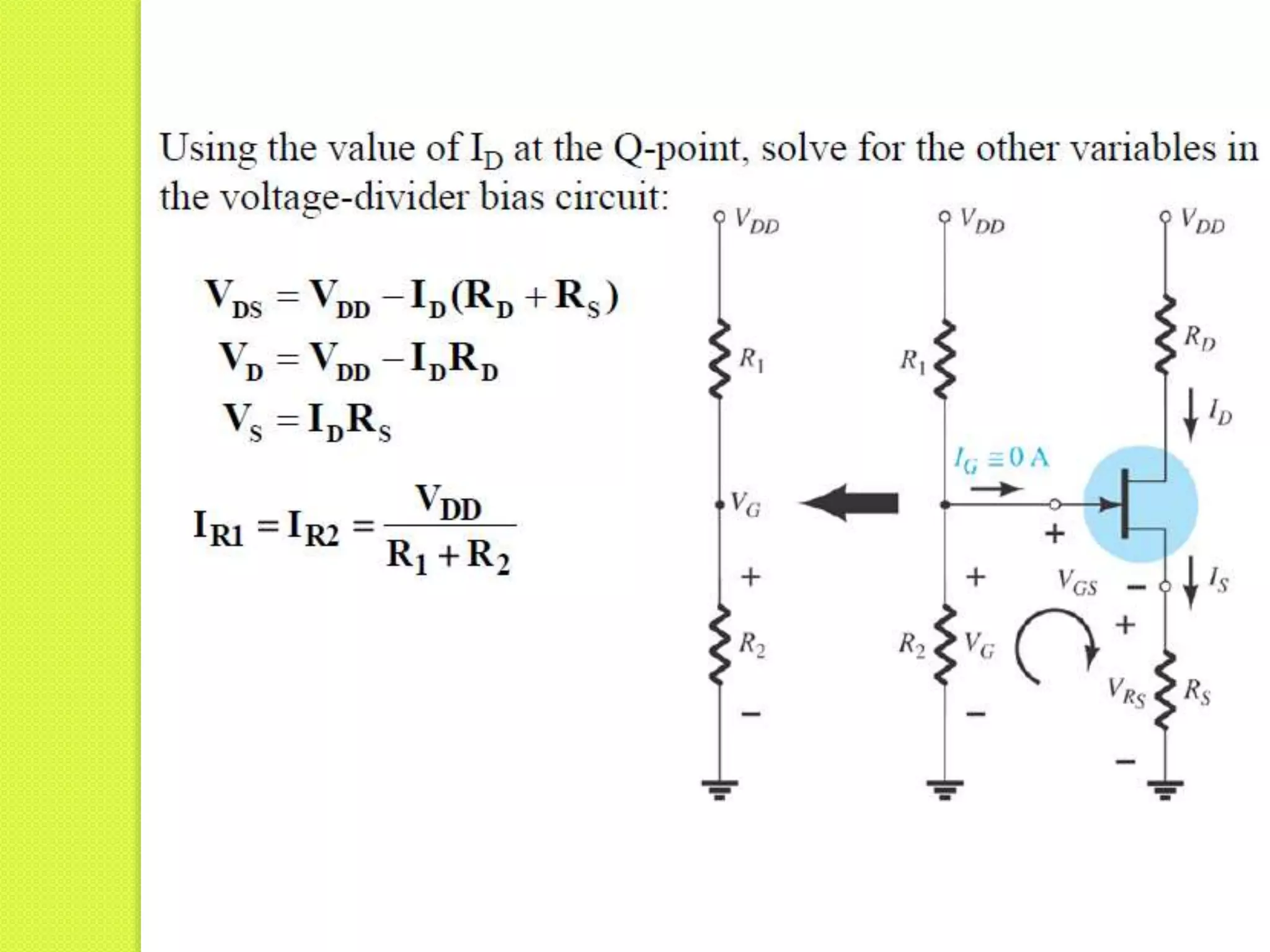 Field Effect Transistor Biasing And Configuration Ppt Free Download