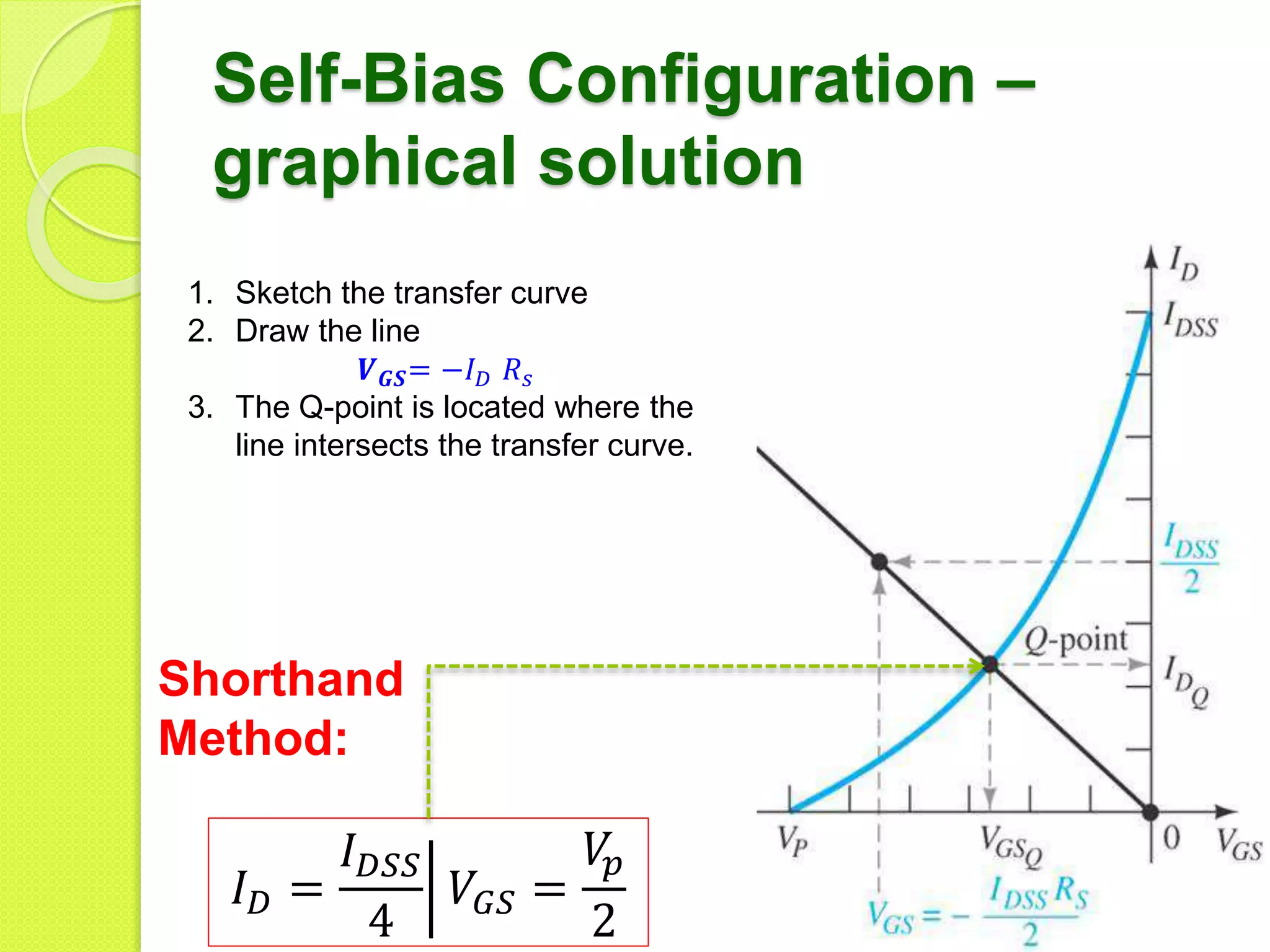 Field Effect Transistor Biasing and Configuration | PPT