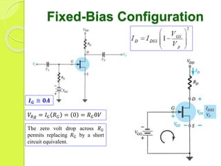 Field Effect Transistor Biasing and Configuration | PPT