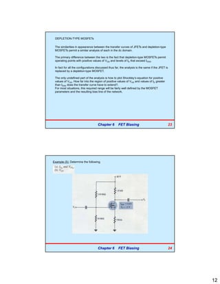FET_Biasing.pdf | Consumer Electronics | Technology & Computing