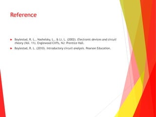 Field Effect Biasing - Part 1 | PPTX