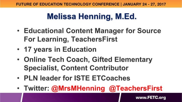 FETC 2017: Nifty Fifty Tools for BYOT (1:1) Classrooms | PPT