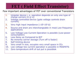 Fet full explanations | PPT