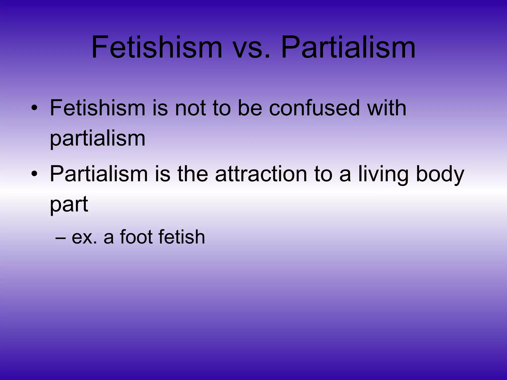 Fetishism | PPT