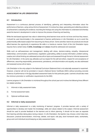 FET PHASE Life Orientation Caps Doc. | PDF