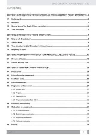FET PHASE Life Orientation Caps Doc. | PDF