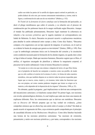 Feto, dualismo y mecanicismo en Descartes. | DOCX