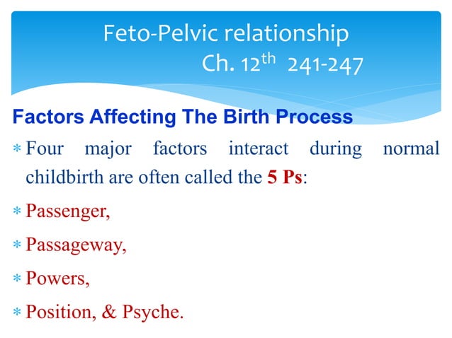 Fetopelvic relationship | PPTX | Pregnancy | Reproductive Health