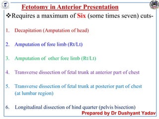 Fetotomy in bovines by Dr Dushyant Yadav BASU, Patna INDIA | PDF ...