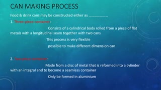 Food containers | PPTX