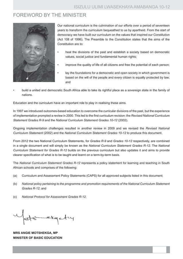 FET Phase IsiZulu Language Caps Doc. | PDF