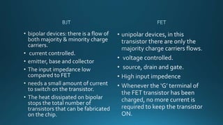 Field Effect Transistors | PPTX