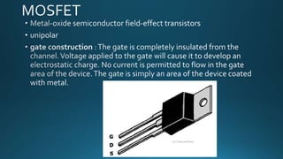 Field Effect Transistors | PPTX