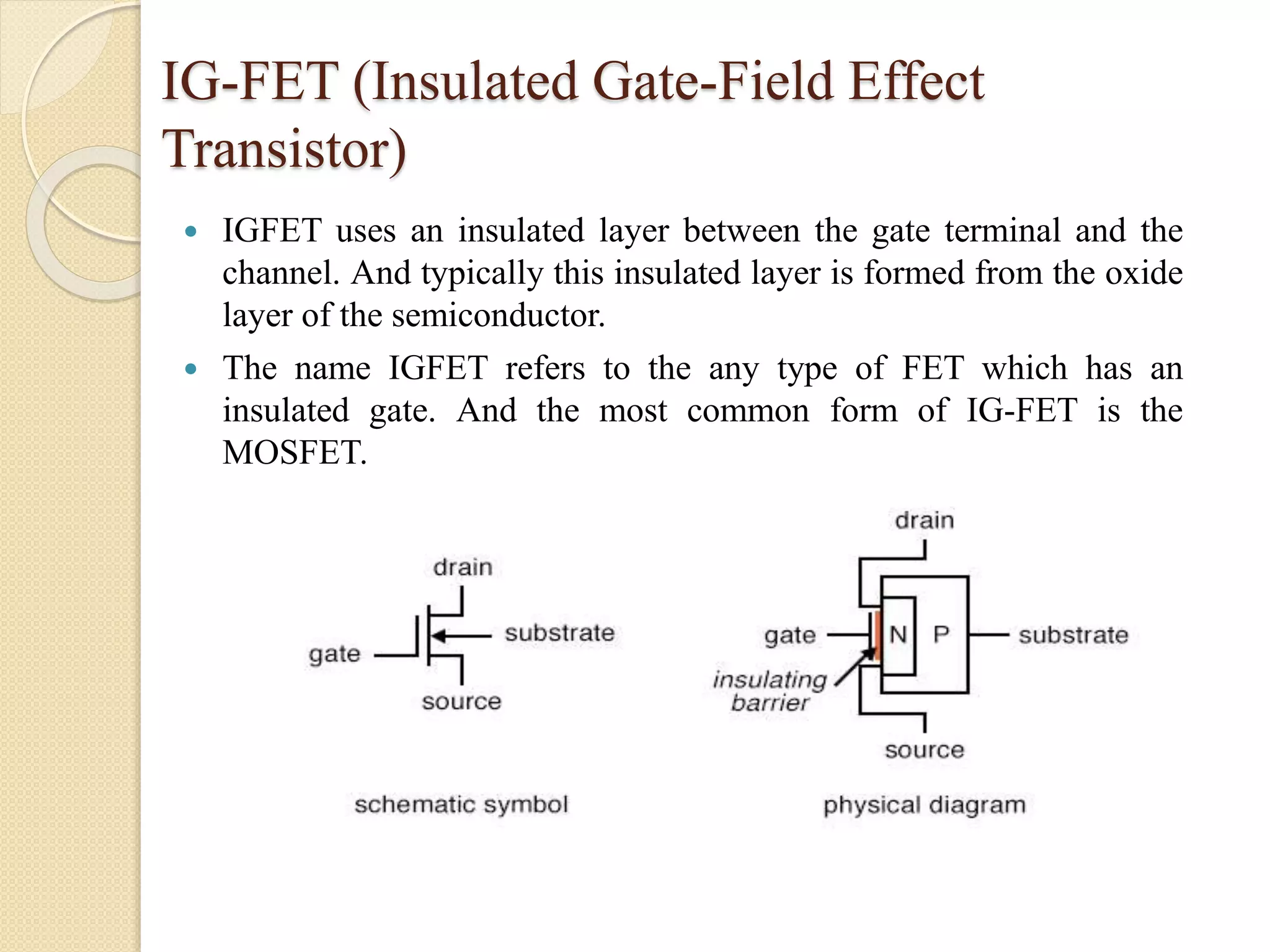 Field Effect Transistor ppt | PPTX