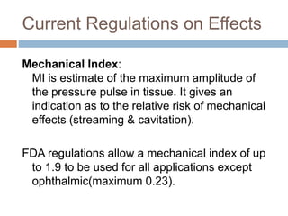 Safety of Diagnostic Ultrasound in Fetal Scanning | PPTX
