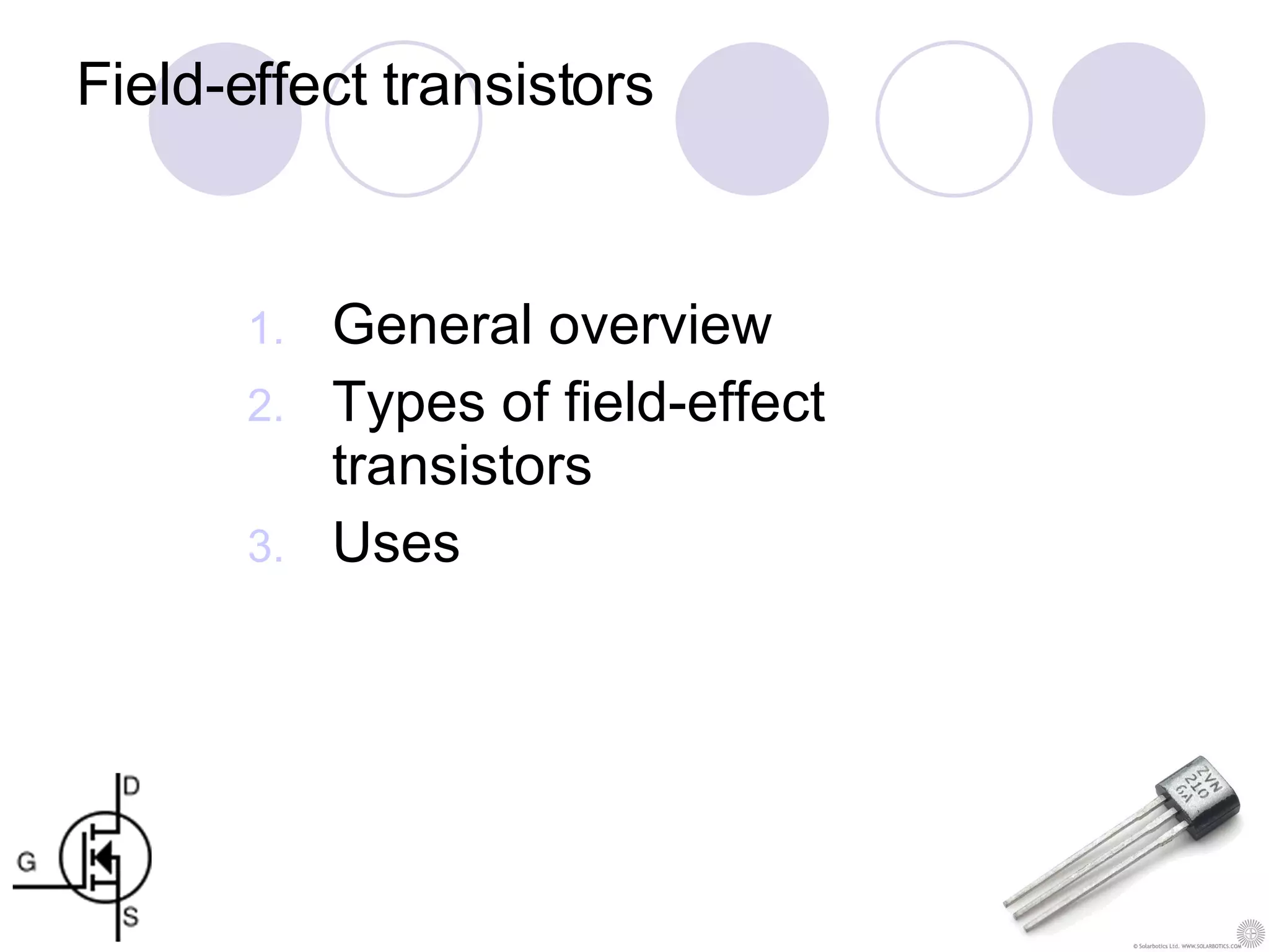Field-Effect Transistors | PPT | Consumer Electronics | Technology ...