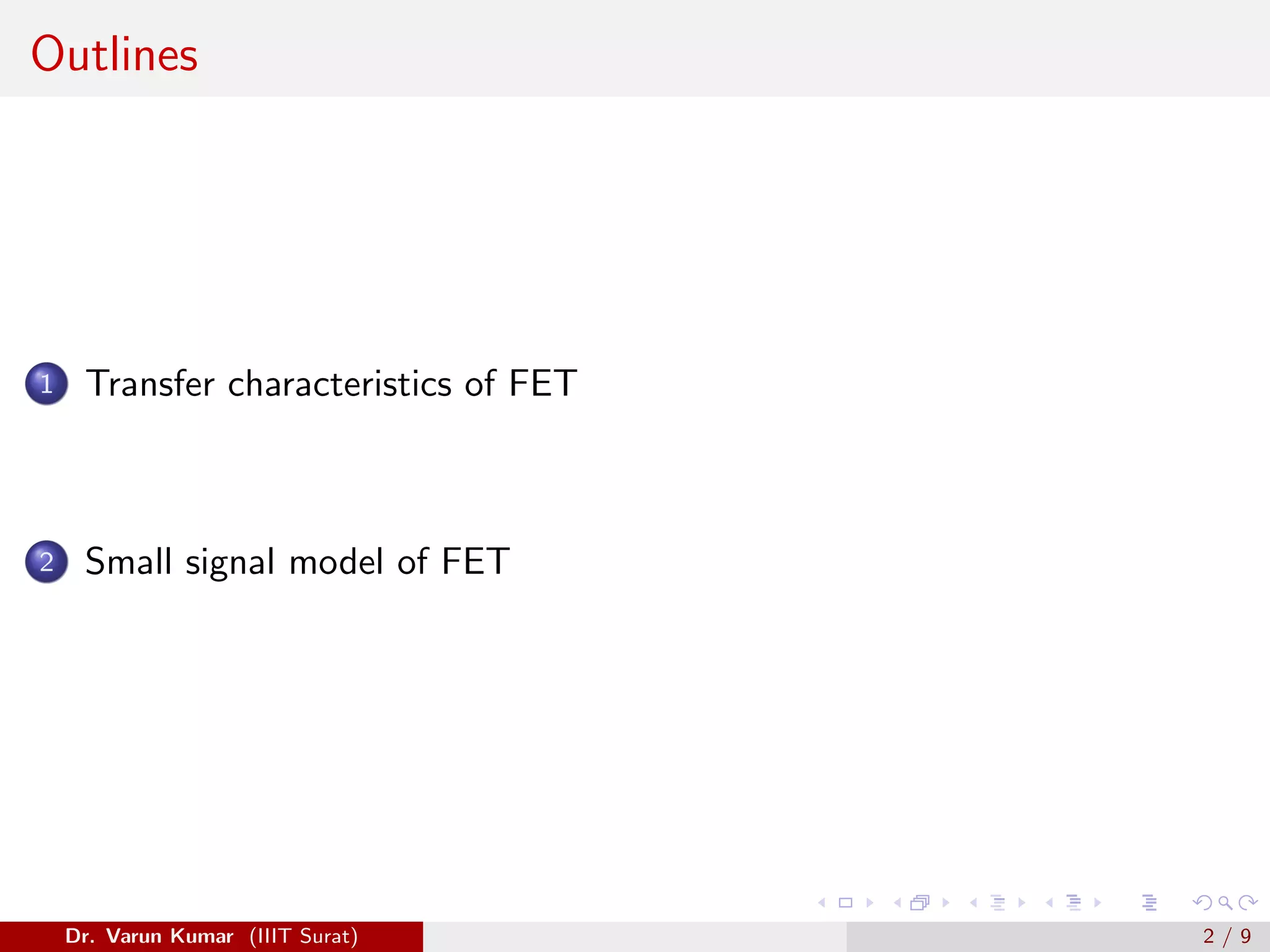 Fet small signal model | PDF