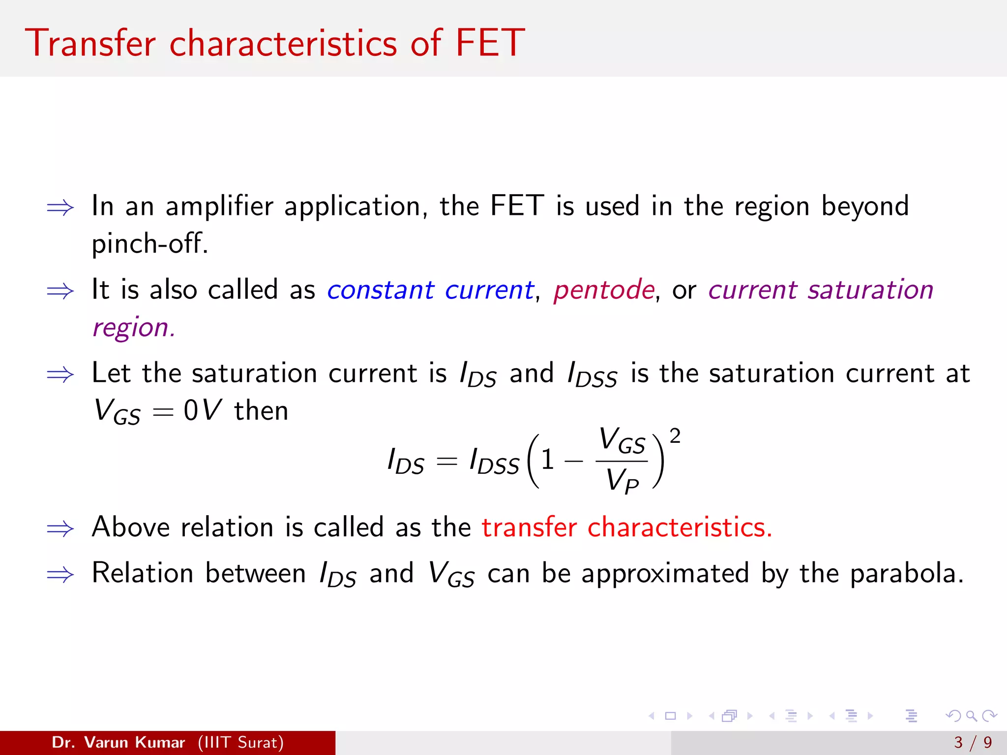 Fet small signal model | PDF