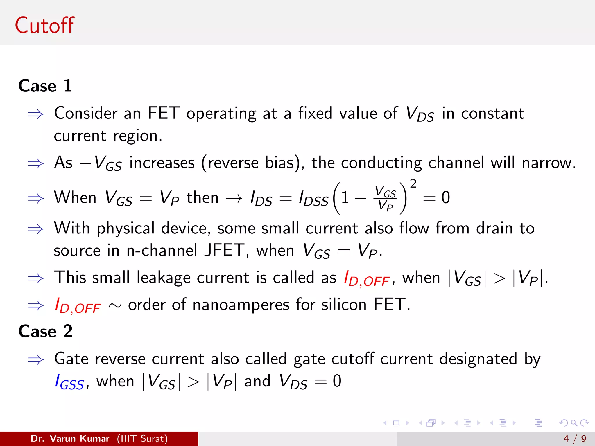 Fet small signal model | PDF