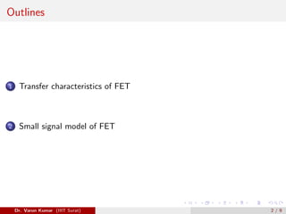 Fet small signal model | PDF