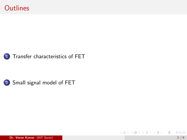Fet small signal model | PDF | Physics | Science