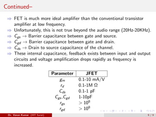 Fet small signal model | PDF