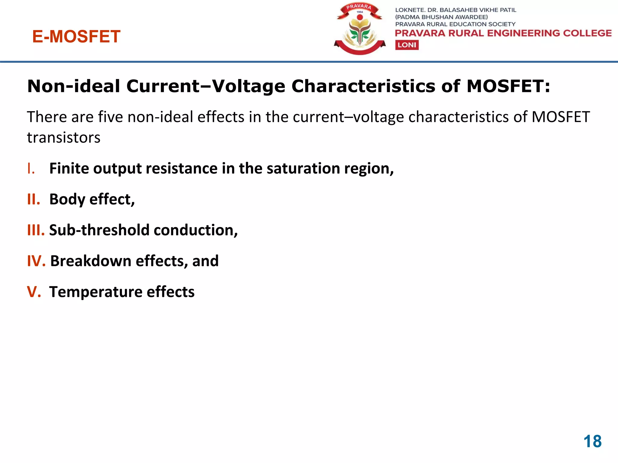 E- MOSFET | PDF
