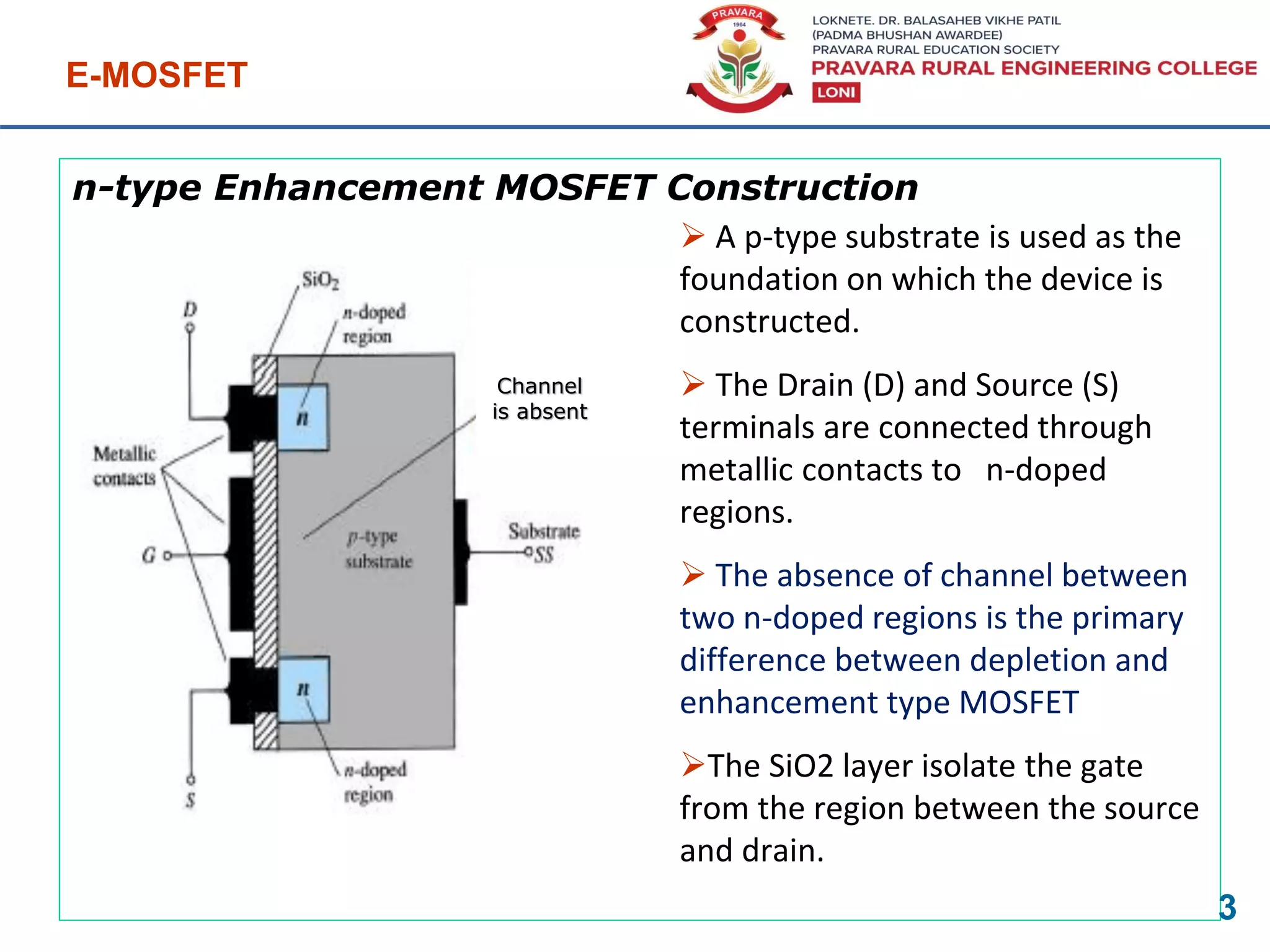 E- MOSFET | PDF