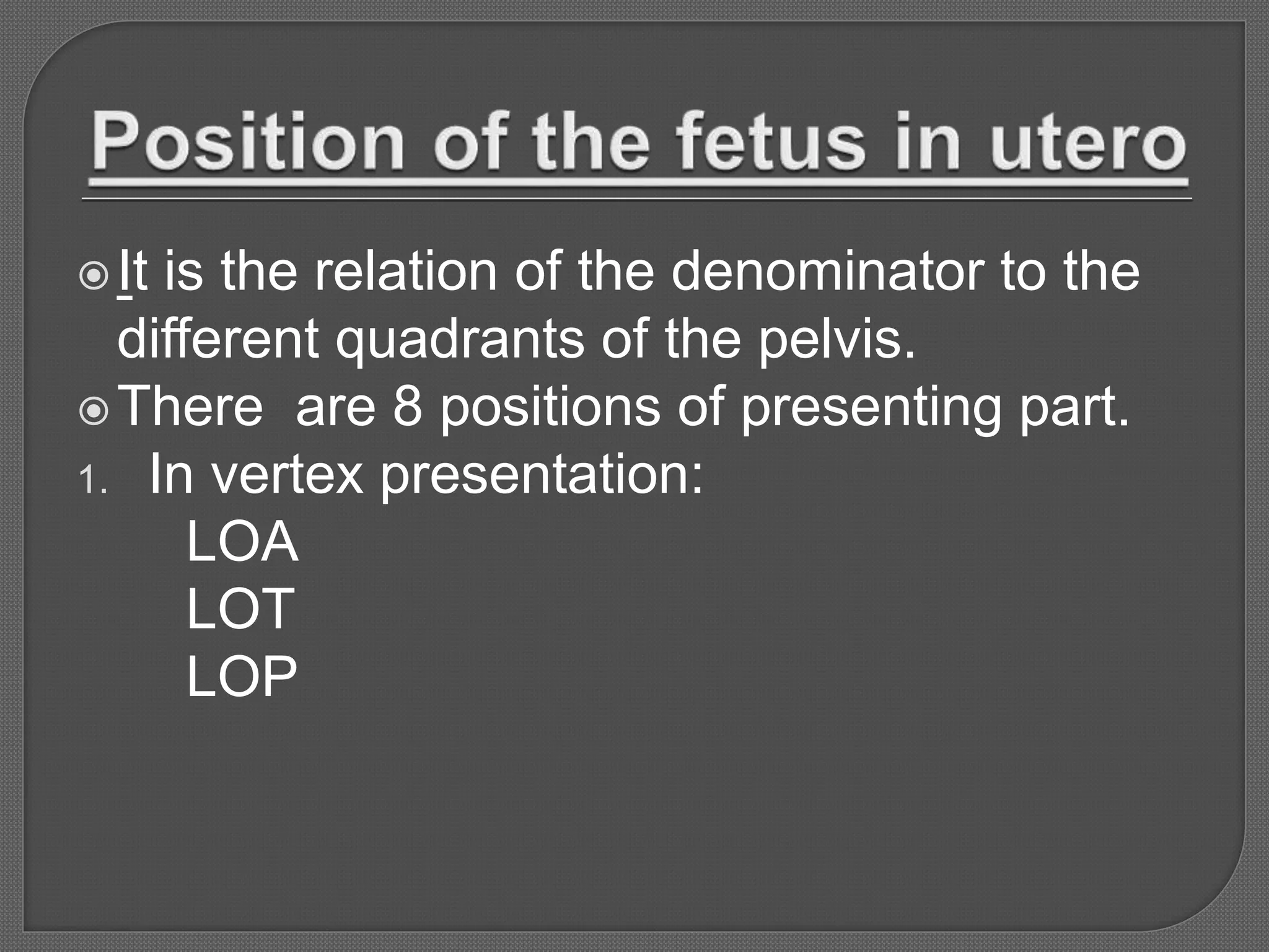 Fetus in utero | PPTX