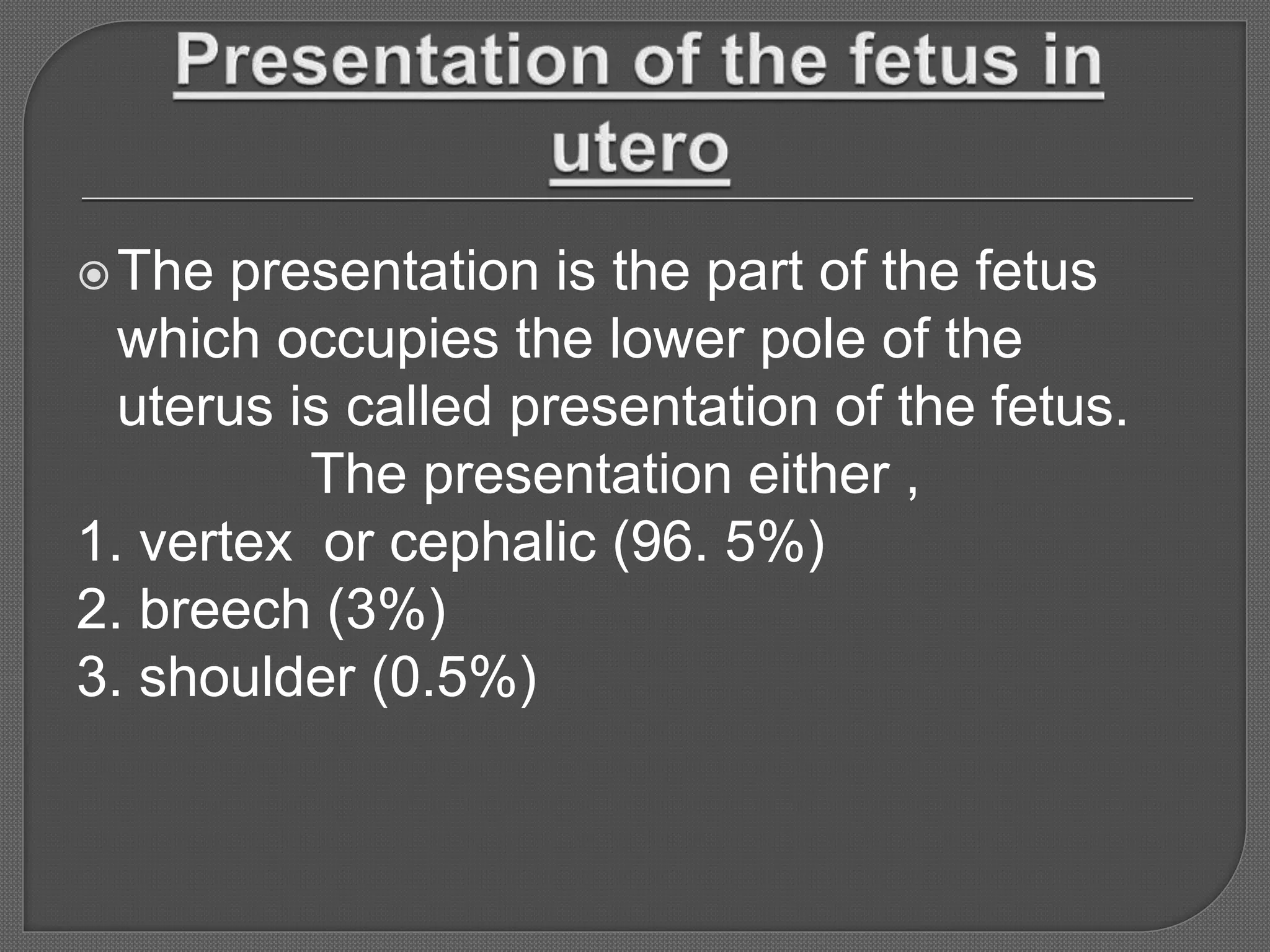 Fetus in utero | PPTX