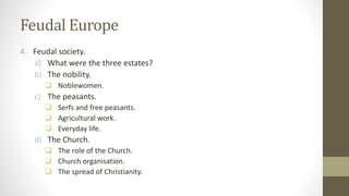 Feudal europe(updated) | PPT
