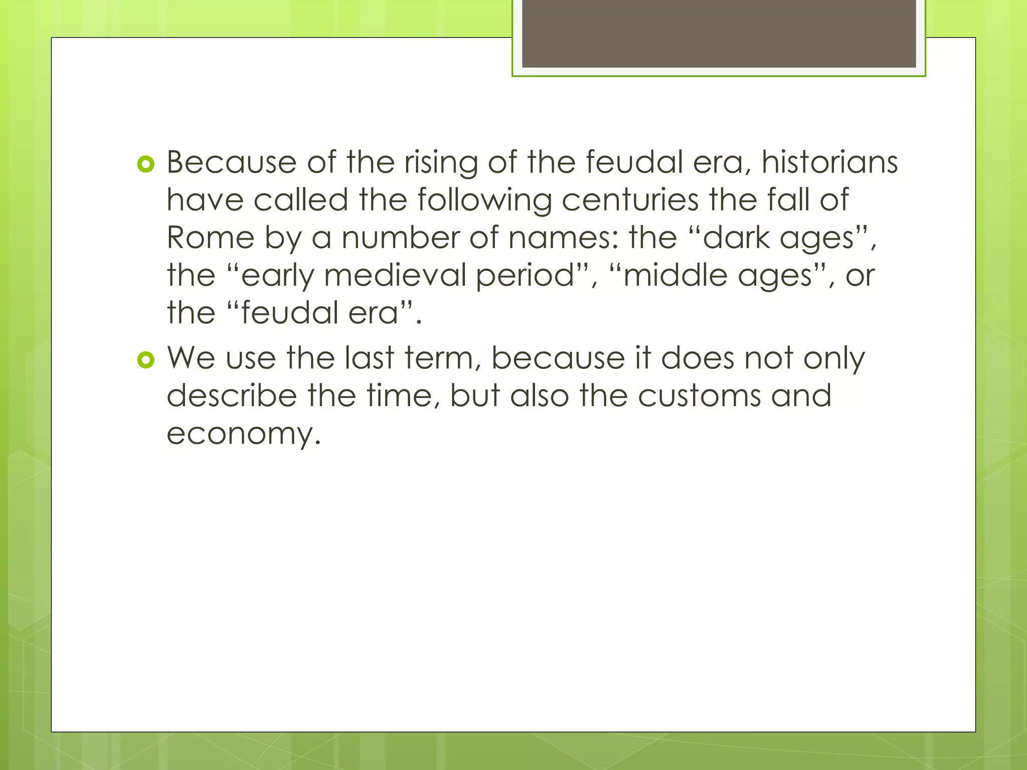 Feudalism | PPTX