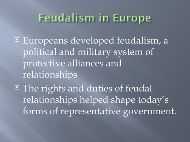 Feudalism In Europe | PPT
