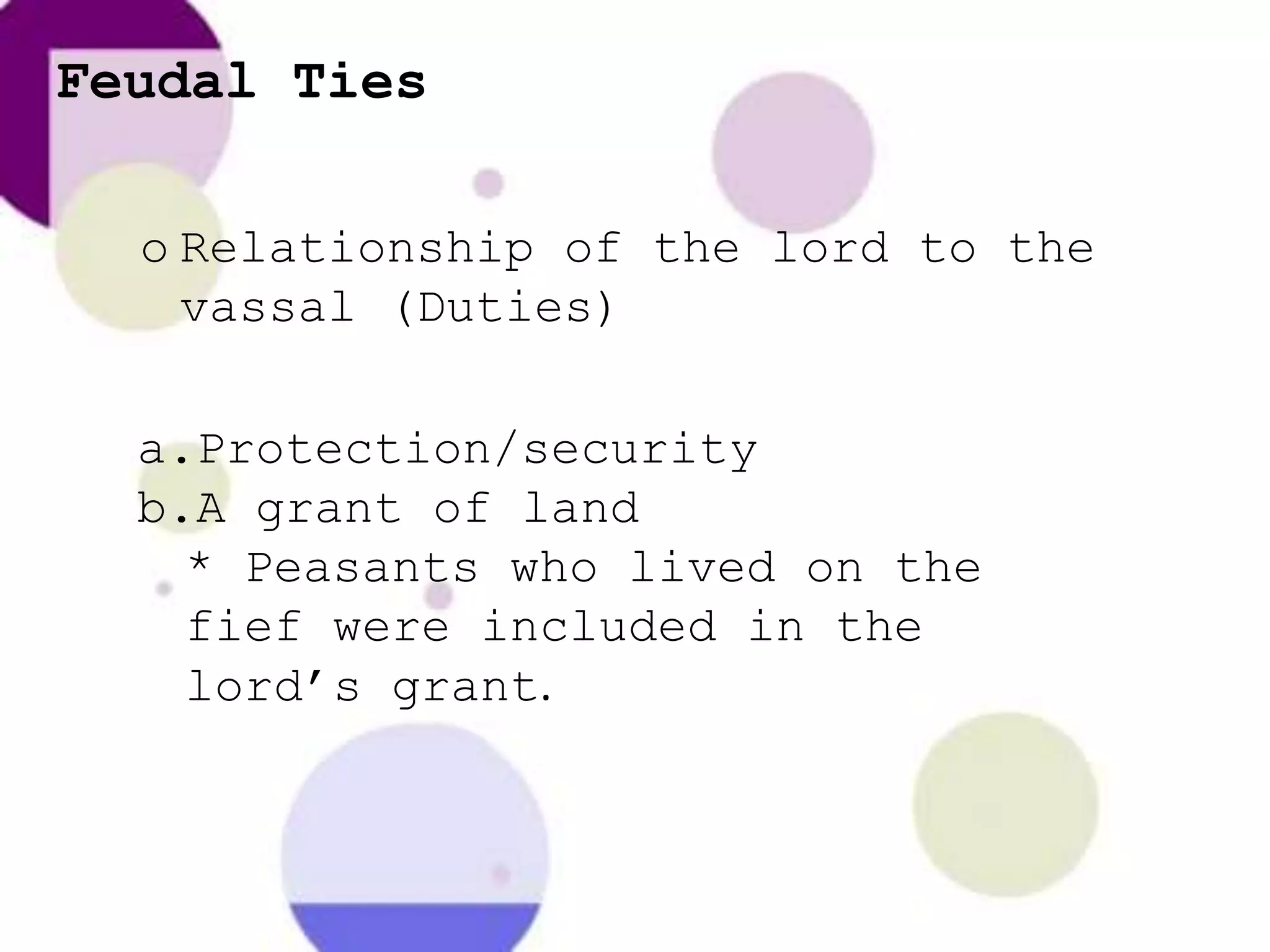 Feudalism and manorialism | PPTX