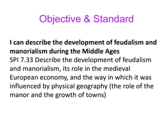 Feudalism and manorialism lesson 7.33