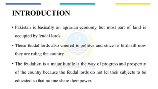 Feudalism by ijaz ul-haq | PDF