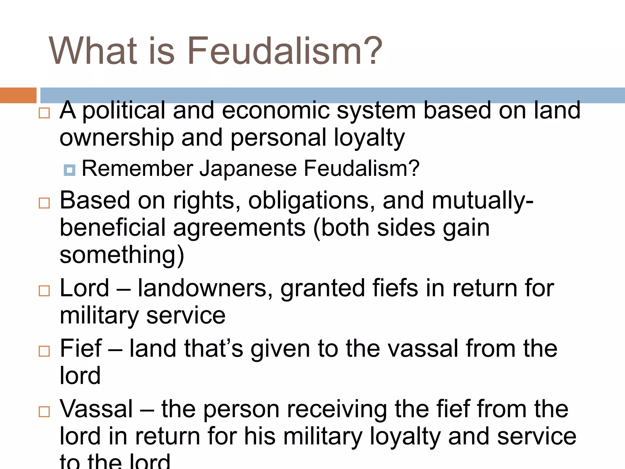Feudalism in europe | PPTX