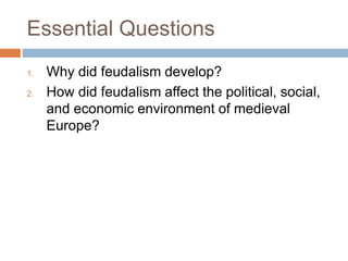 Feudalism in europe | PPTX