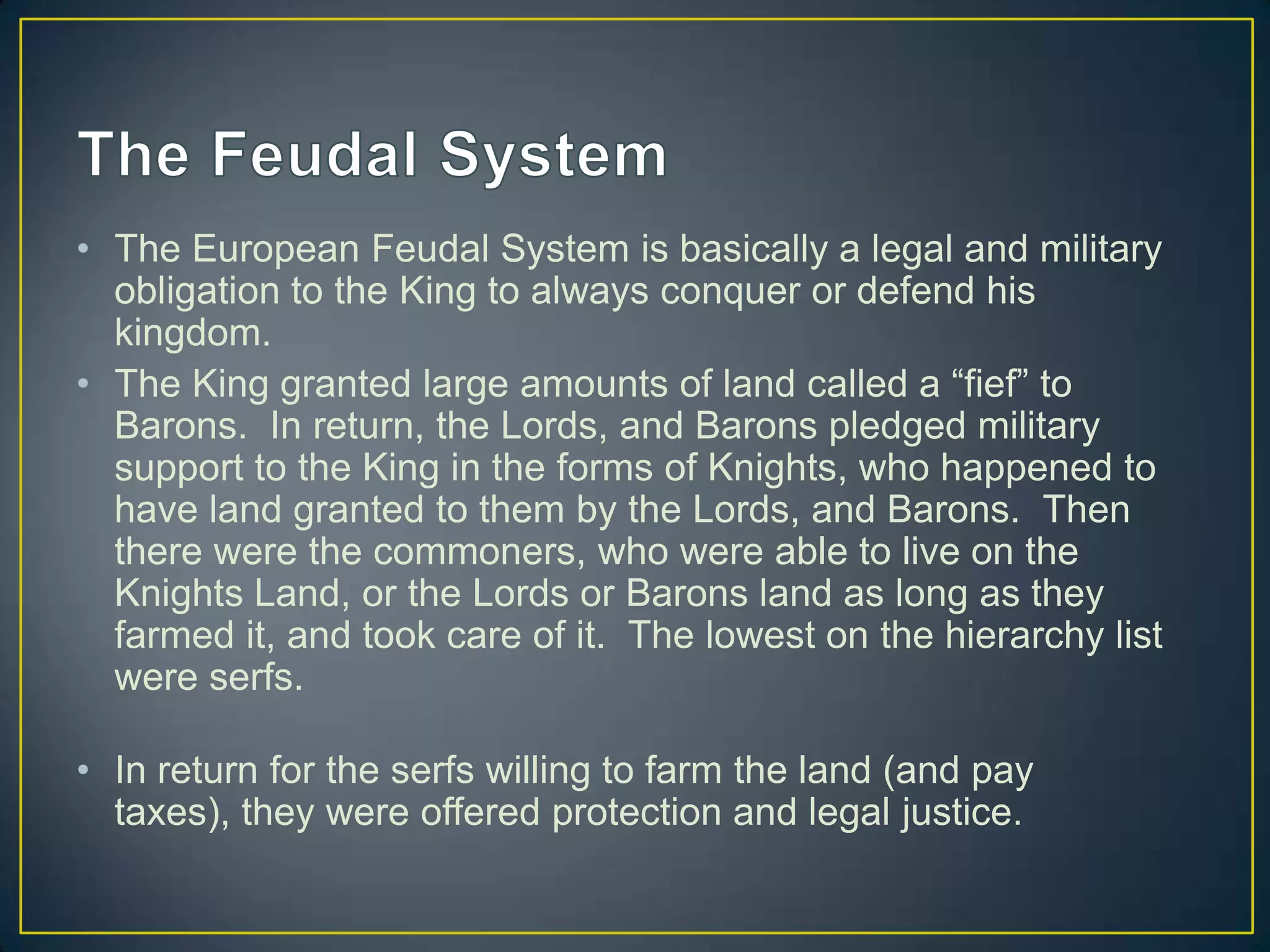 Feudalism in the middle ages | PPT