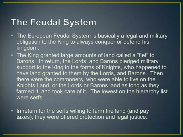 Feudalism in the middle ages | PPT