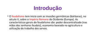 Feudalismo na idade média | PPT