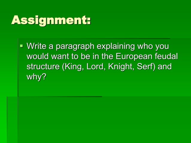 Feudalism ppt | PPTX