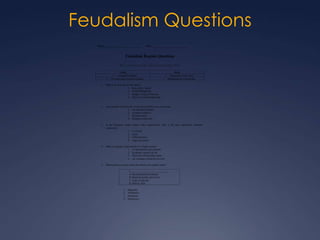 Feudalism visual | PPTX